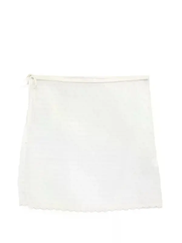 DUNST Dotted Lace Skirt - Neutrals
