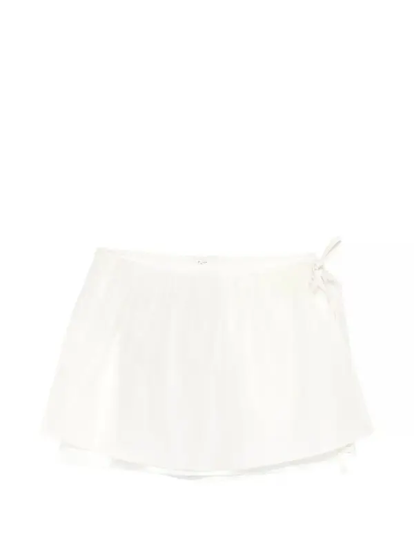DUNST Drawstring Layered Mini Skirt