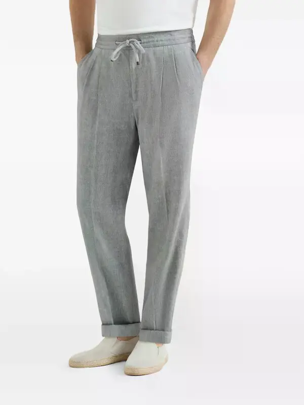 Brunello Cucinelli Chevron Trousers