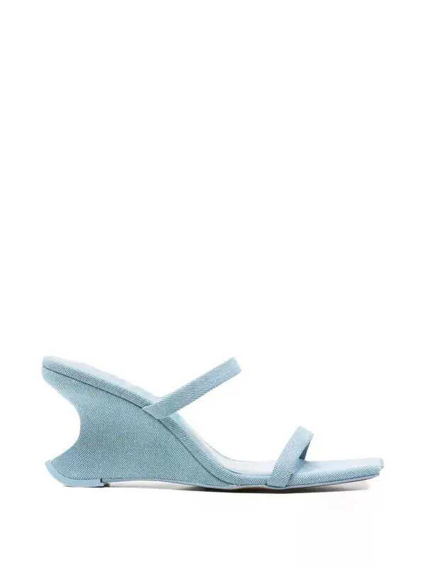 Cult Gaia Raven Strap Sandals - Blue