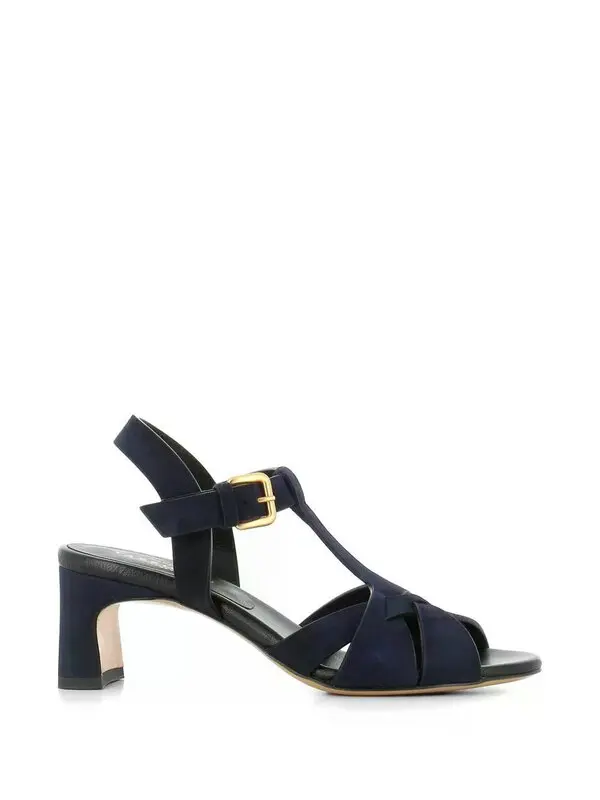 TASSINARI Buckled Suede Sandals - Blue