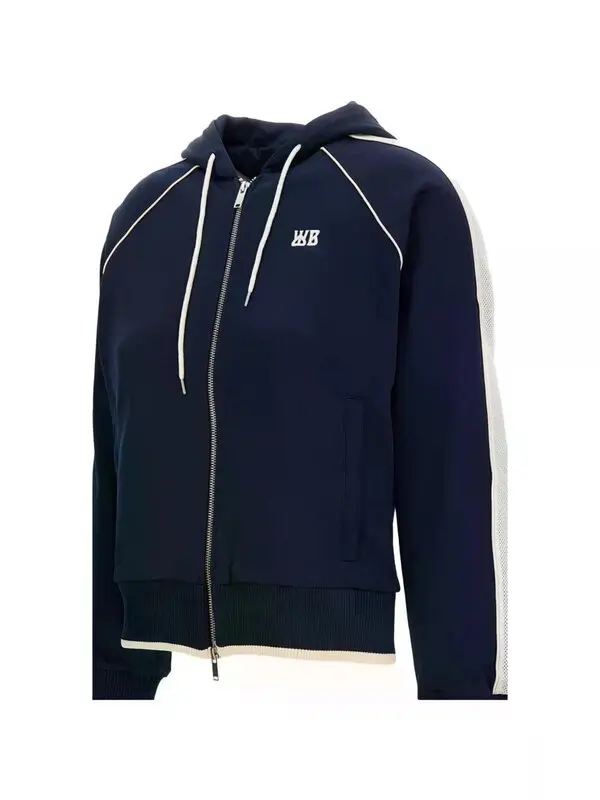 WALES BONNER Zip-up Hoodie - Blue