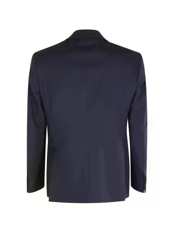 LUIGI BIANCHI MANTOVA Abito Monopetto Zig Zag Suit - Blue