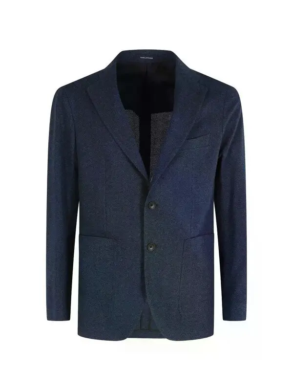 Tagliatore Giacca Montecarlo Herringbone Jacket - Blue