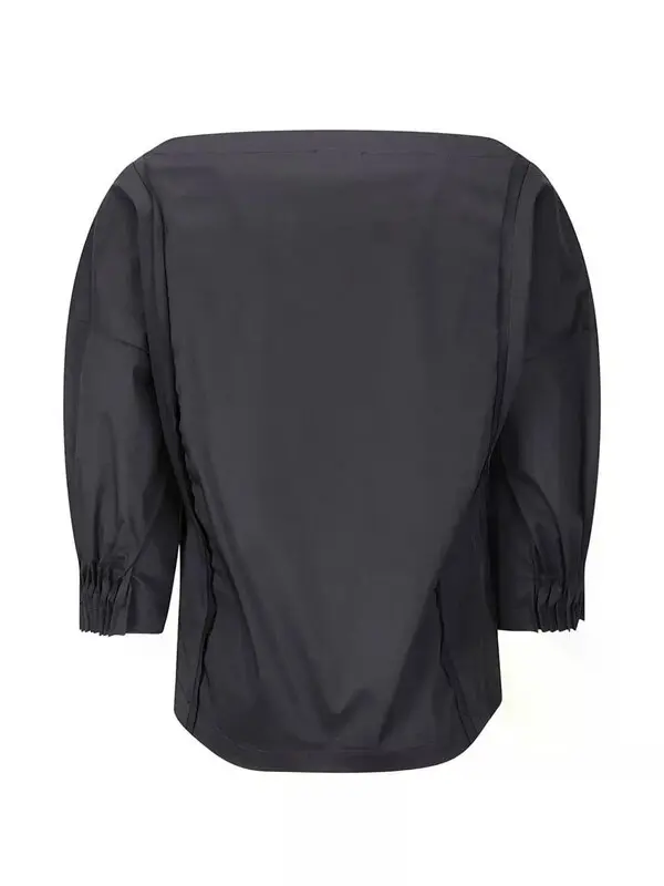 M.S.M MILANO Asymmetric Pleated Blouse