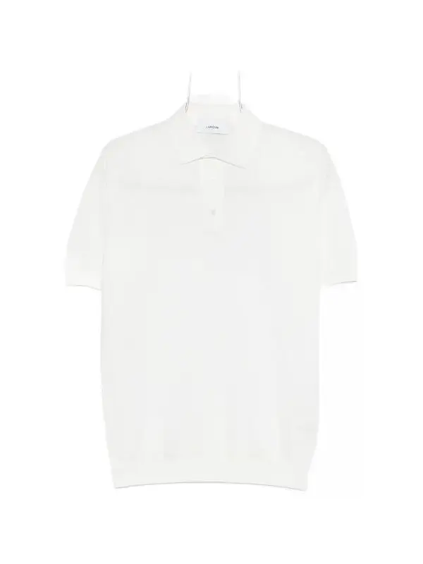 LARDINI Short-sleeve Polo Shirt - White