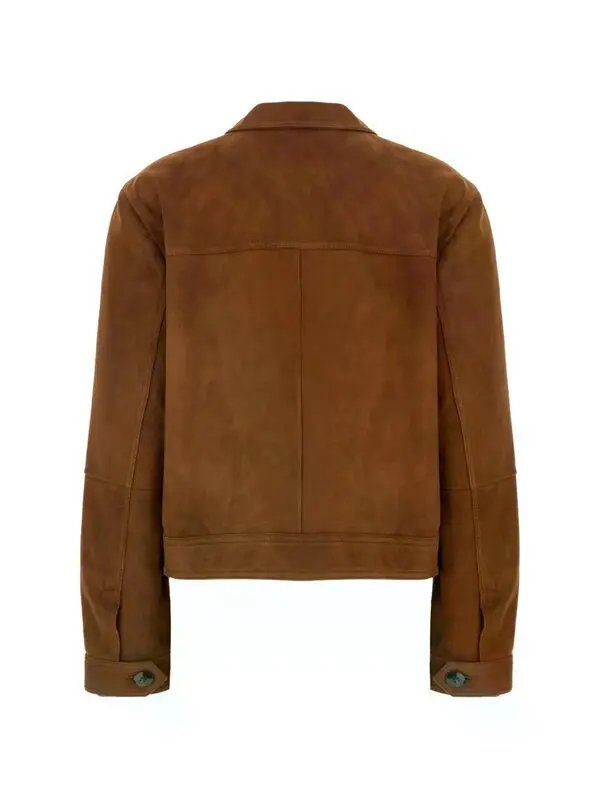 Max Mara Buttoned Leather Jacket