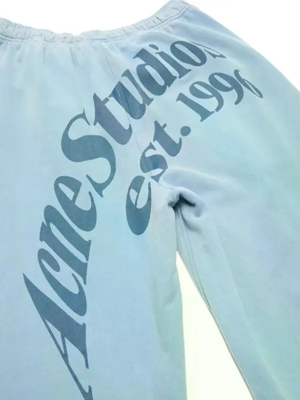 Acne Studios Logo Cotton Trousers