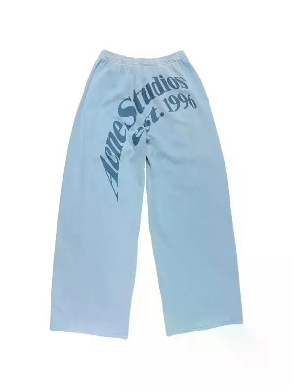 Acne Studios Logo Cotton Trousers