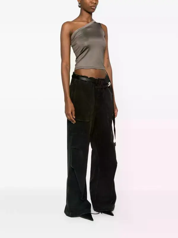 Rick Owens One-shoulder Ribbon Top - Grey