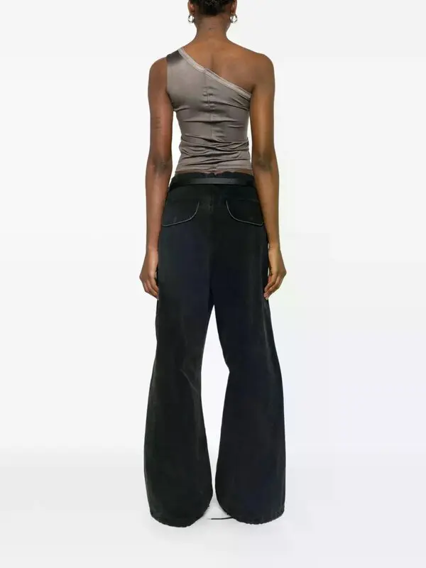 Rick Owens One-shoulder Ribbon Top - Grey