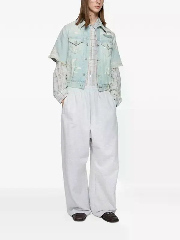 Acne Studios Distressed Denim Jacket - Blue