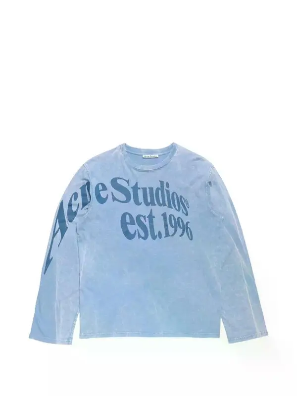 Acne Studios Long-sleeve Graphic T-shirt - Blue