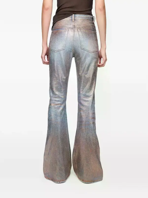 Acne Studios Fitted Glitter Flared Trousers