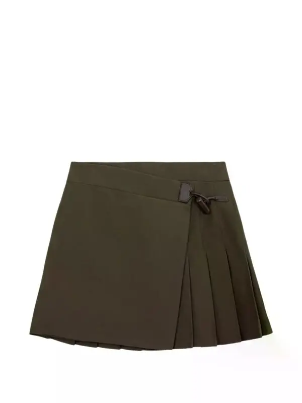 Loewe Pleated Mini Skirt - Green