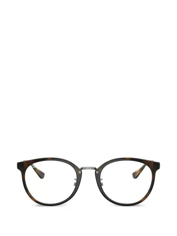Ray-ban Round Frame Eyeglasses - Brown