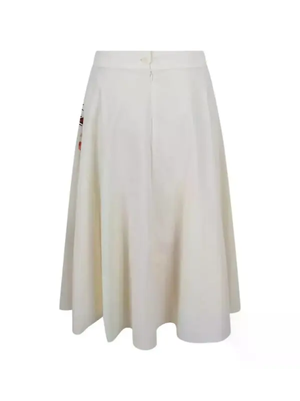 MII Corfu Embroidered A-line Skirt - Neutrals