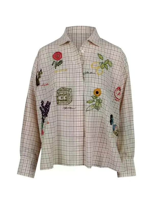 MII Greta Emblematic Symbols Of Provence Shirt - Neutrals