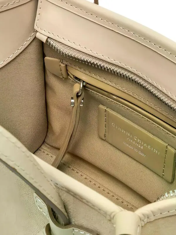 GIANNI CHIARINI Mini Miss Marcella Knot-detail Tote Bag - Neutrals