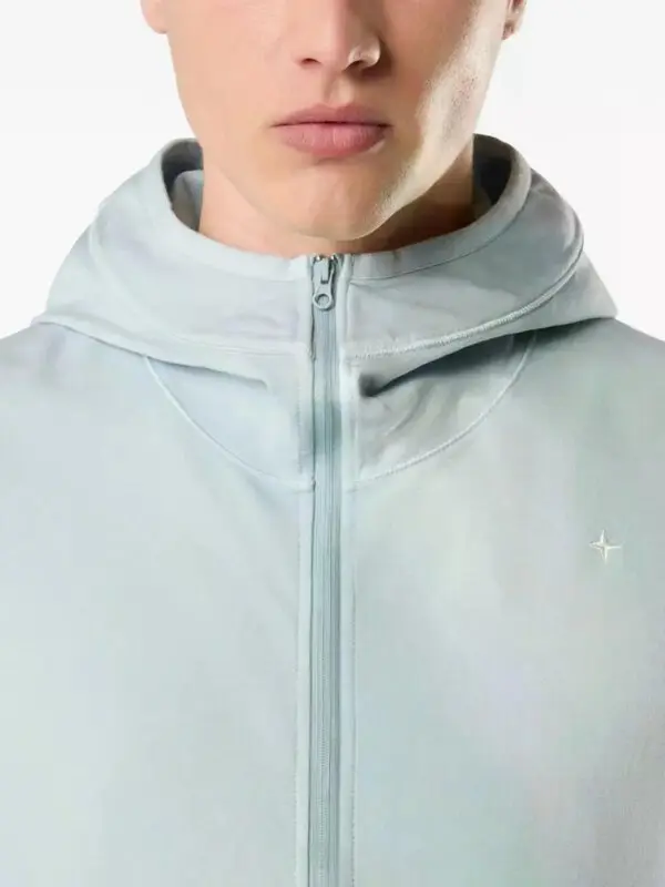Stone Island Stellina Zip-fastening Hoodie - Blue
