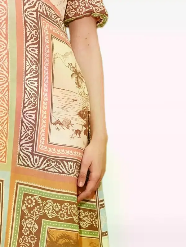 ALEMAIS Alberta Midi Dress - Neutrals