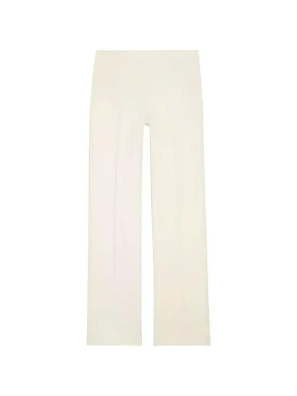 Another Tomorrow Seam Detail Trousers - Neutrals