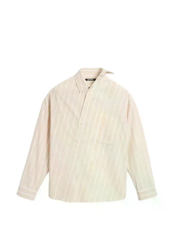 Jacquemus Striped Graphic Shirt - Neutrals