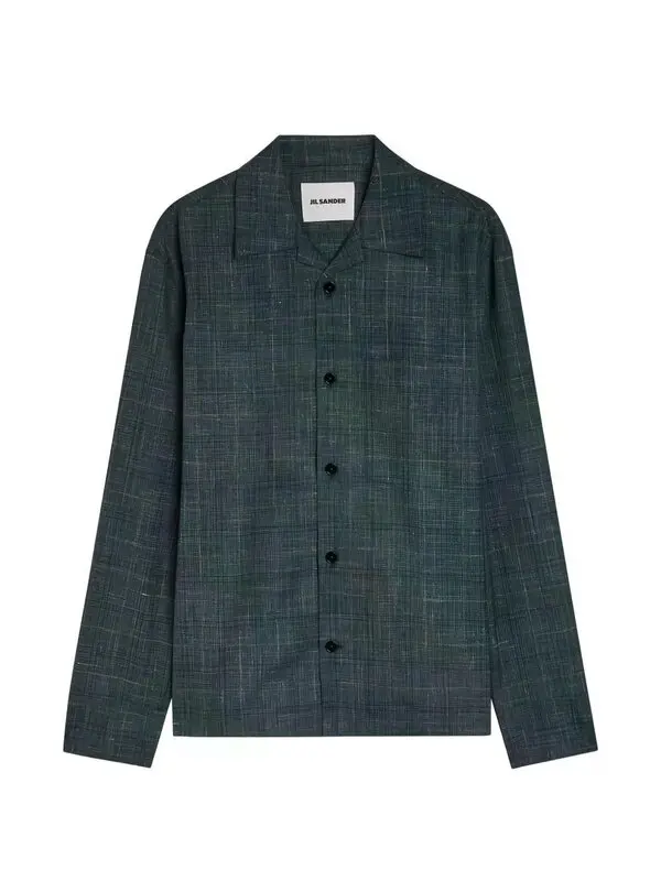 JIL SANDER Checked-pattern Shirt - Grey