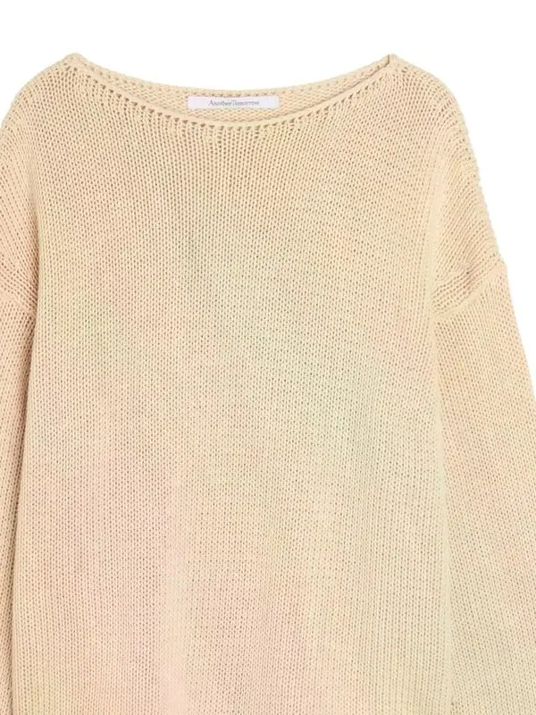 Another Tomorrow Boat-neck Sweater