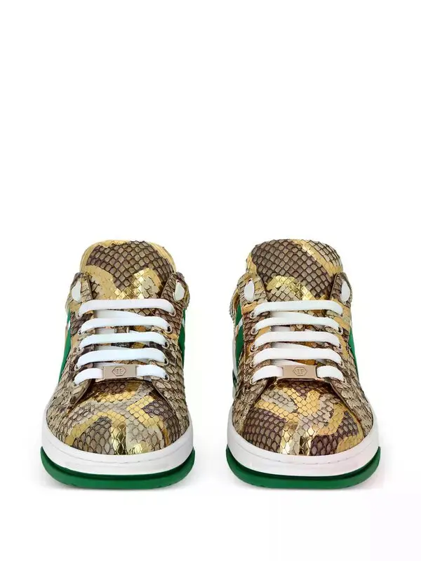 Philipp Plein Python-leather Low-top Sneakers
