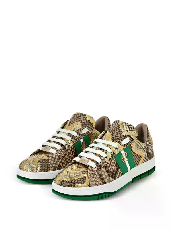Philipp Plein Python-leather Low-top Sneakers