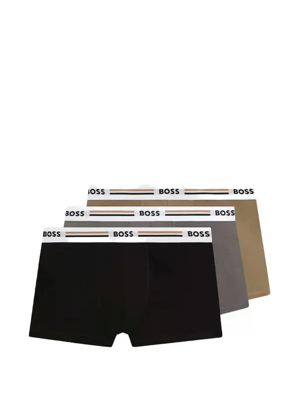 BOSS Logo-waistband Boxers - Black