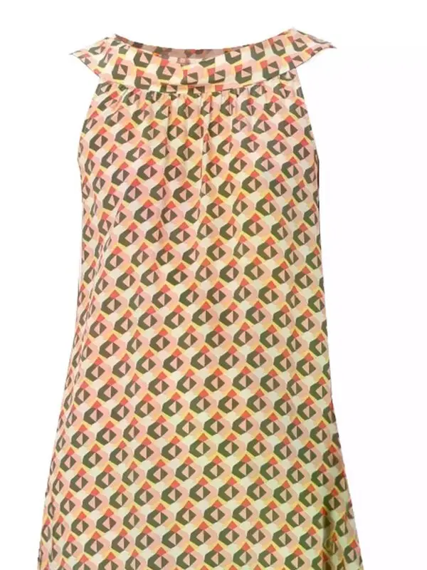 Aspesi Geometric-print Midi Dress
