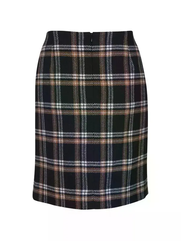 Akris Check-pattern Skirt