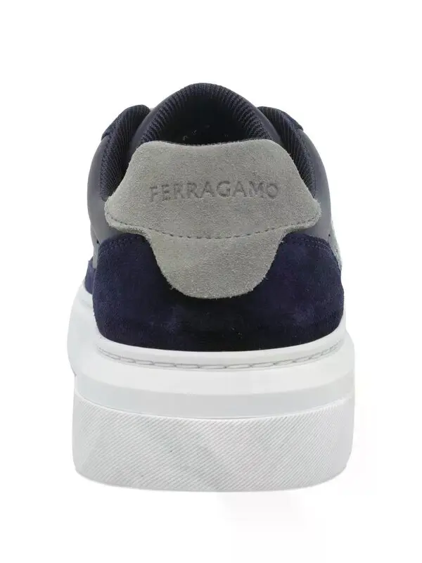 FERRAGAMO Gancini Round-toe Sneakers