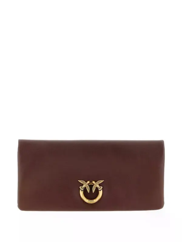 Pinko Logo-detail Clutch Bag - Red