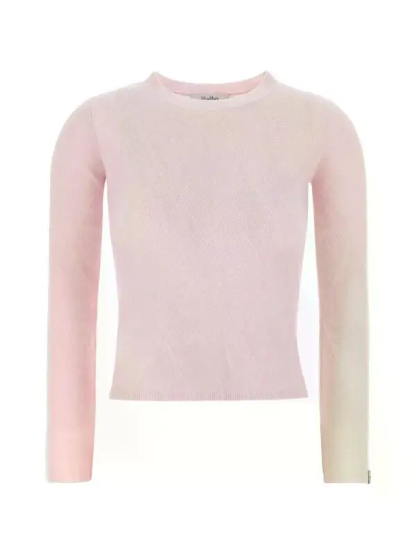 Max Mara Geometri- Pattern Knitwear - Pink