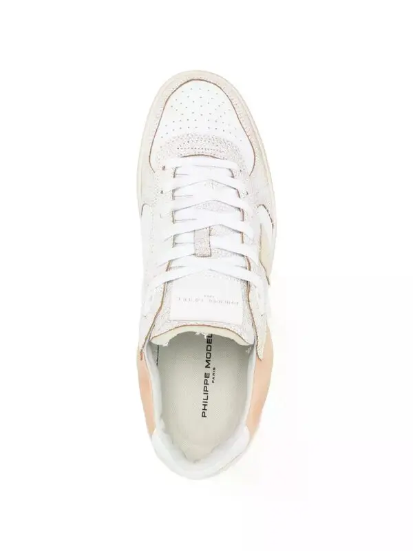 Philippe Model Panelled Leather Sneakers
