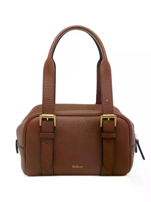 Mulberry Leather Boston Tote - Brown