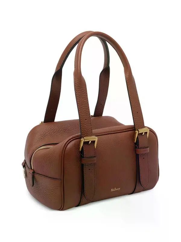 Mulberry Leather Boston Tote - Brown