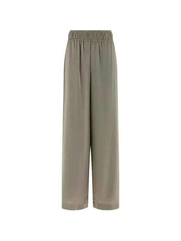 Brunello Cucinelli Elasticated-waistband Straight Trousers - Green