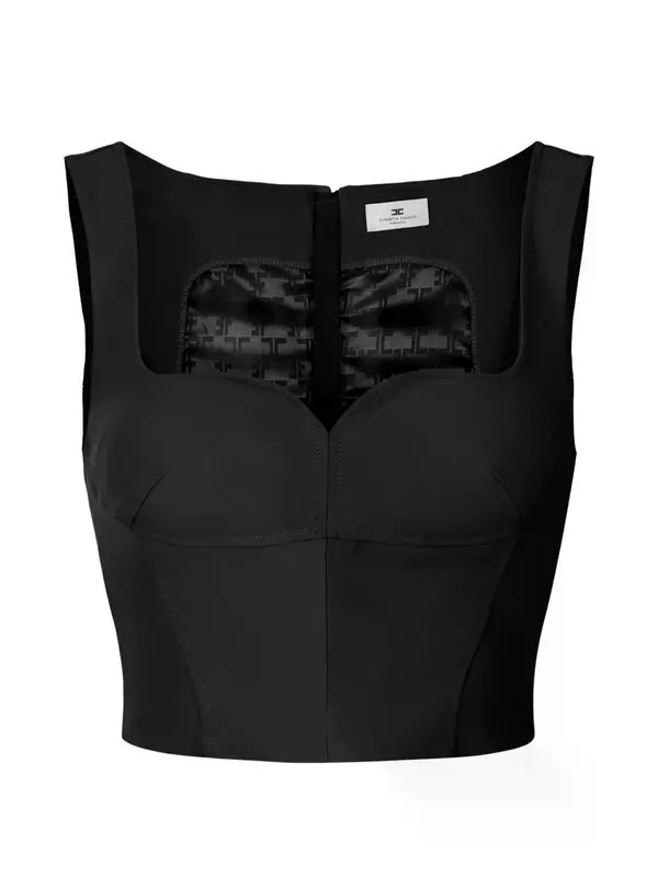Elisabetta Franchi Sweetheart-neckline Top