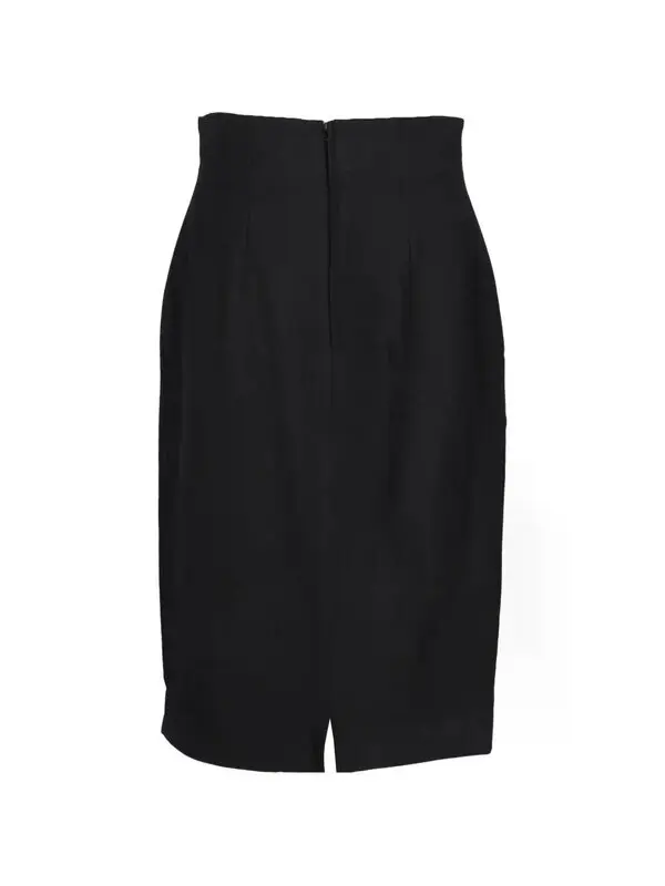 Gianfranco Ferre Office Wool Midi Skirt