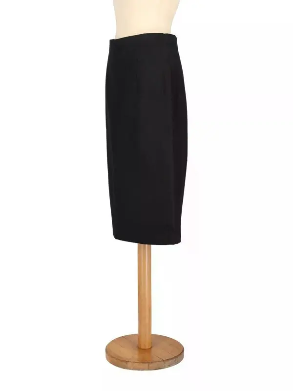 Gianfranco Ferre Office Wool Midi Skirt