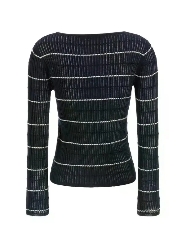 Max Mara Pedone Ribbed Striped Sweater