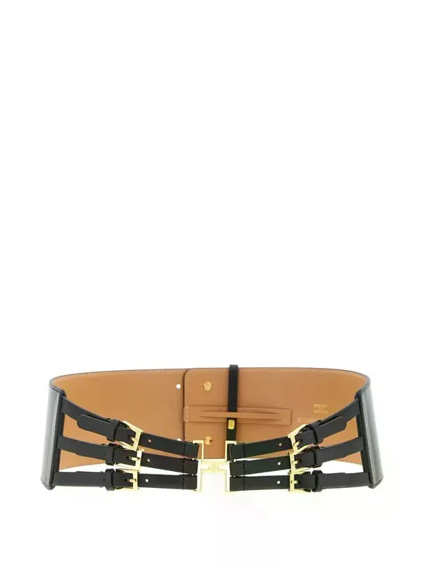 Elisabetta Franchi Logo-detail Belt - Black