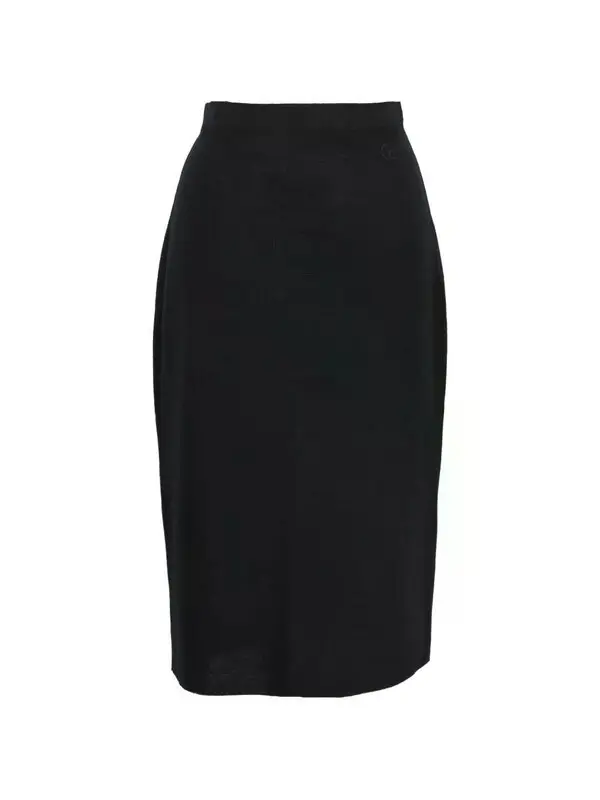 Gianfranco Ferre Pencil Wool Skirt - Black