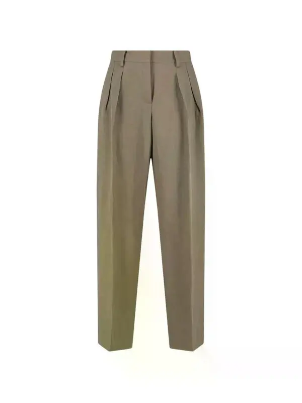 THE FRANKIE SHOP Daytona Pleated Trousers - Green