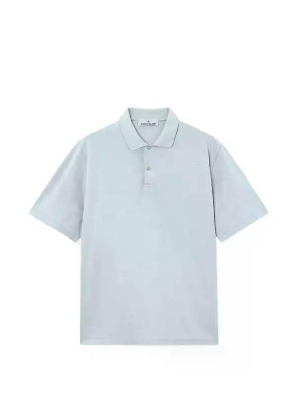 Stone Island S.i. Stellina Piqué Polo Shirt - Blue