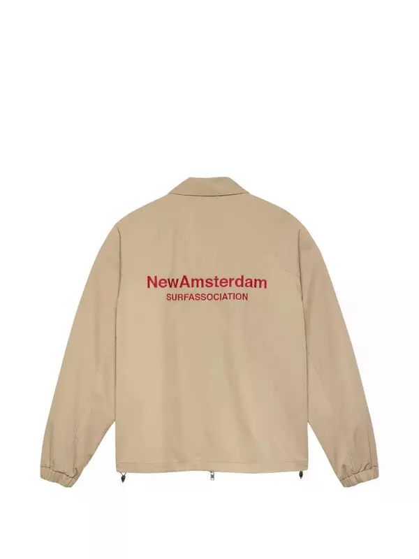 NEW AMSTERDAM SURF ASSOCIATION Logo-embroidered Zip Jacket